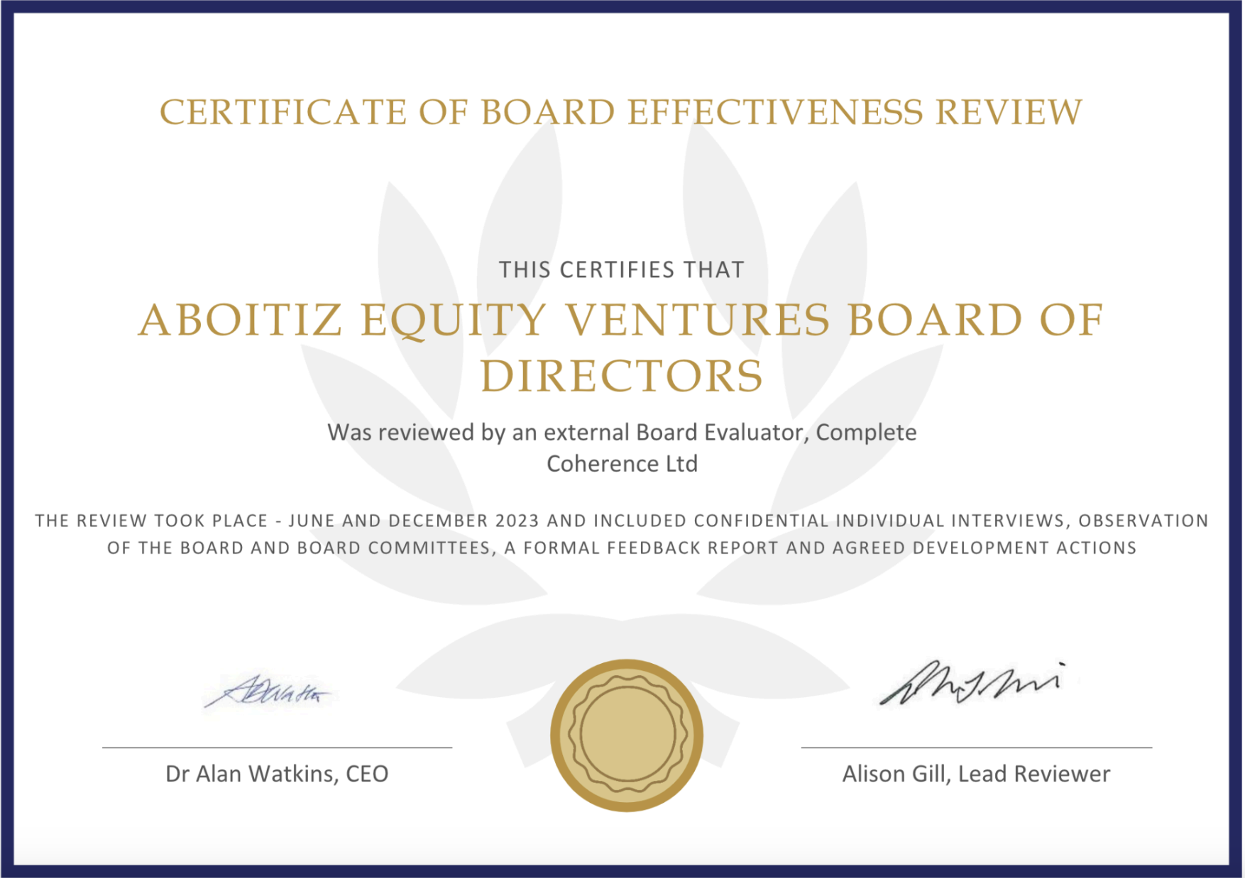 Aboitiz | Governance Practices